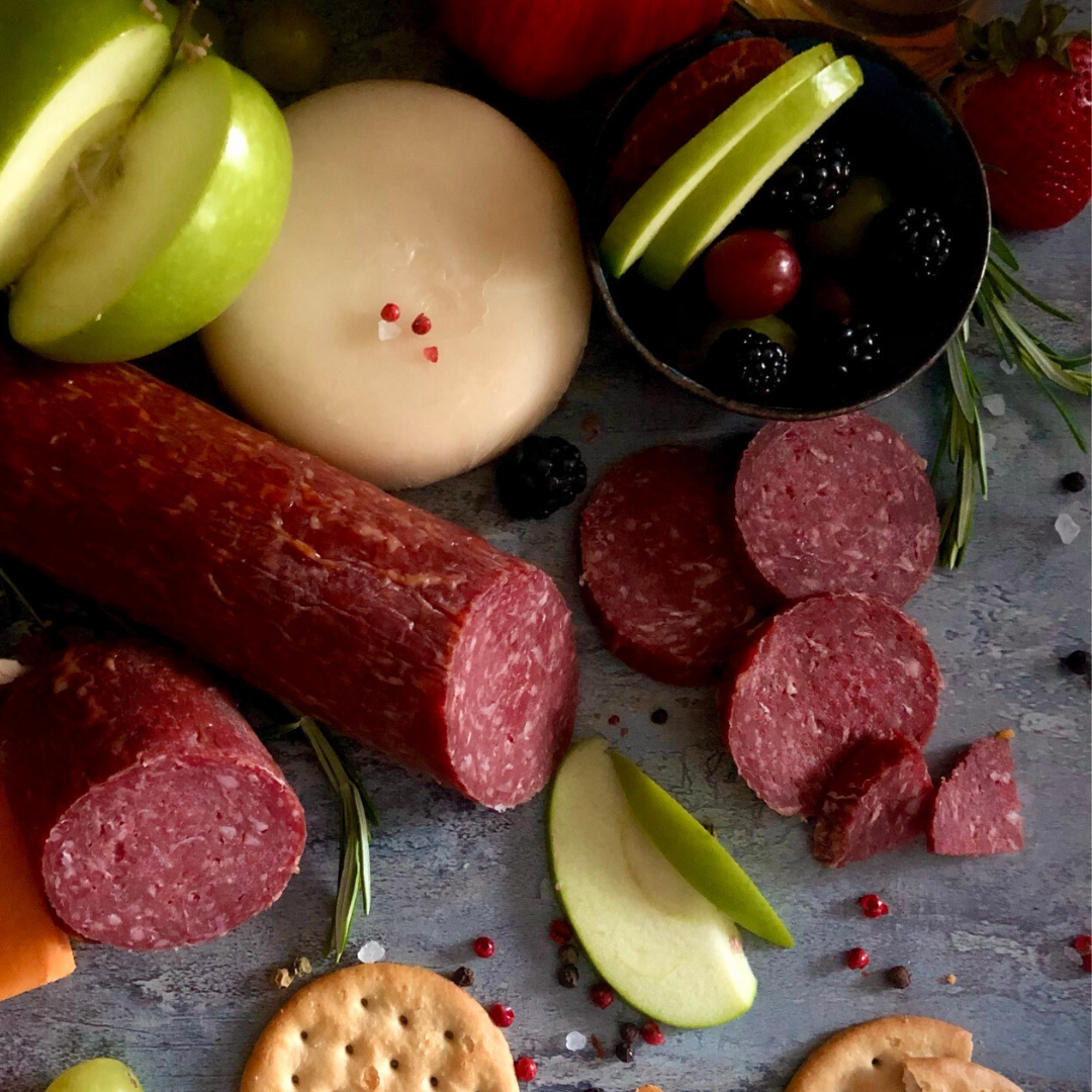 Smoked Gouda Cheese Summer Sausage – Handcrafted Sausage